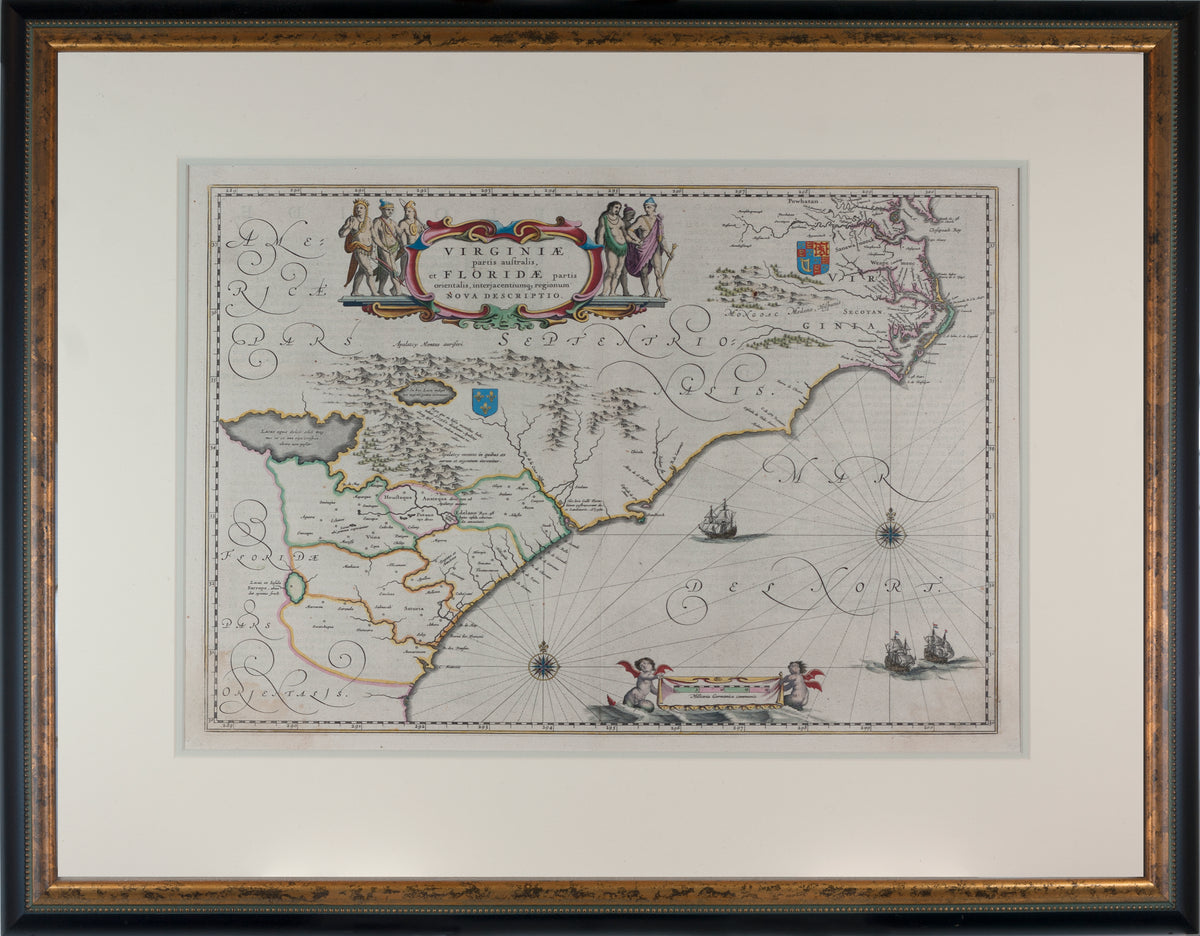 Map of Virginia and Florida, – Frameabilia